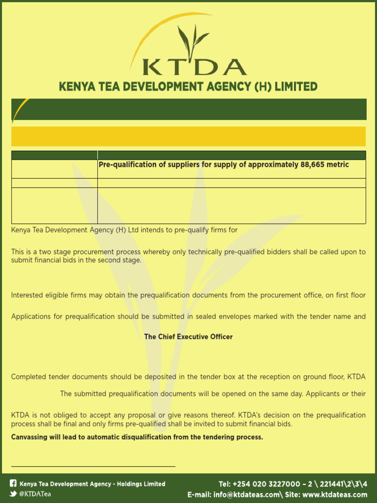 Advert+ +Fertilizer+Prequalification | PDF