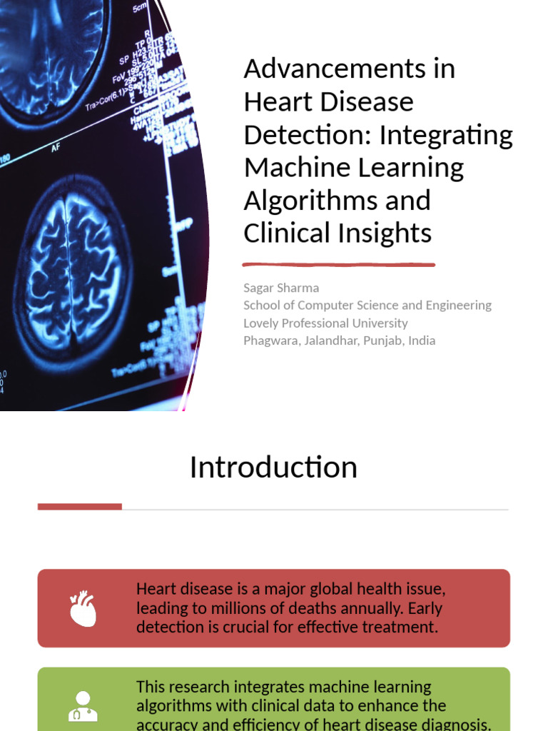Heart Disease Detection Presentation Final Pdf Machine Learning