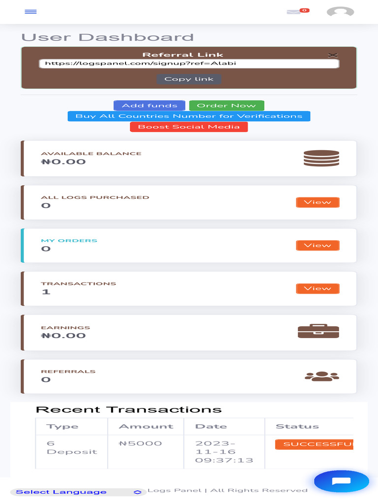 Logs Panel Dashboard | PDF
