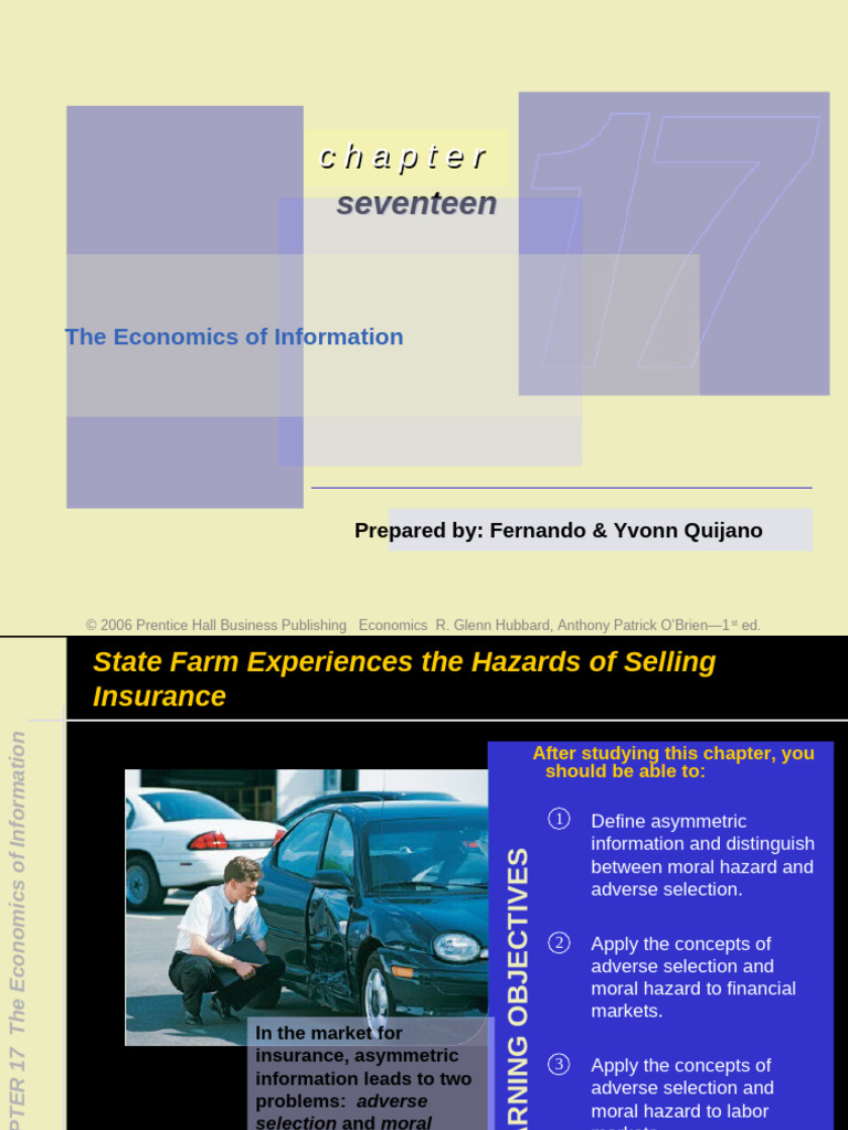 HOch17_instructor | PDF | Adverse Selection | Information Economics