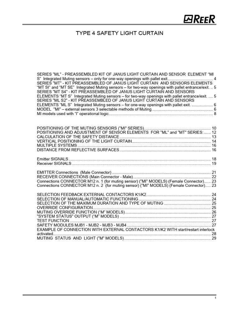 REER Technical Manual Janus E | PDF | Area | Machines