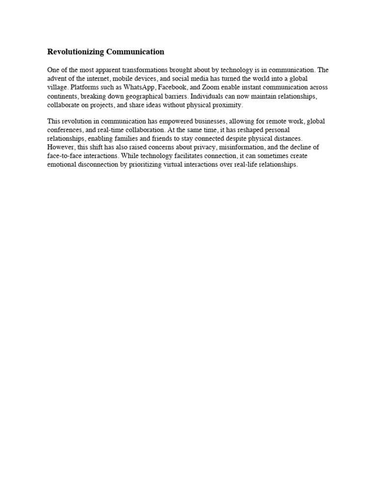 Comms | PDF