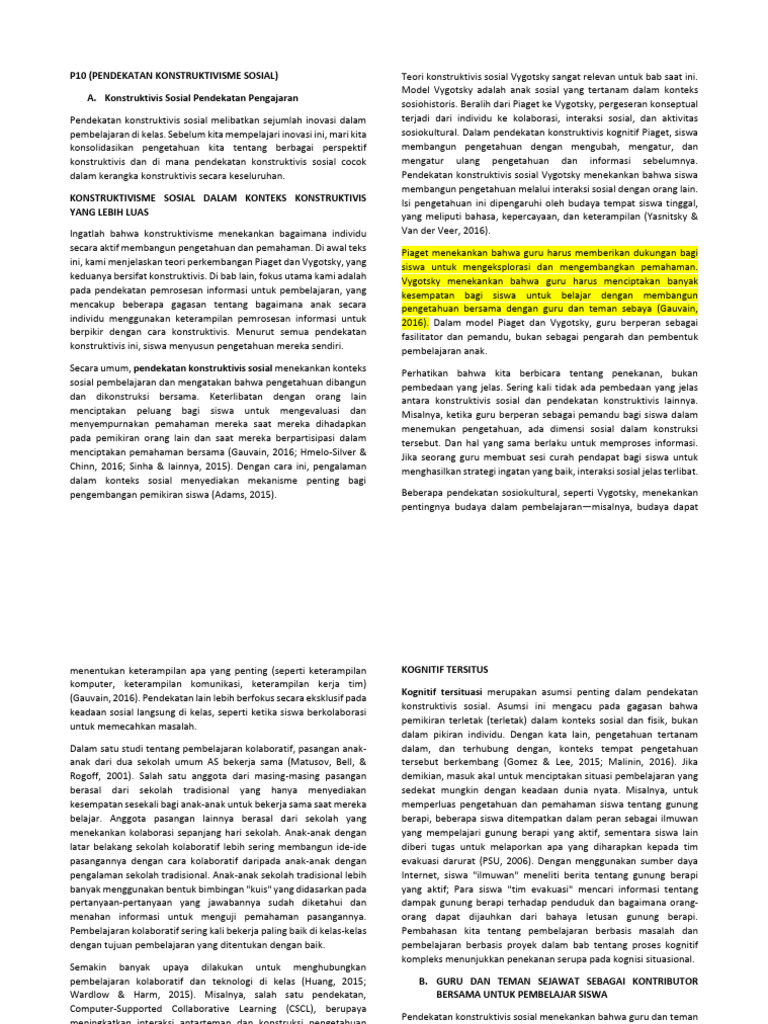 Materi BAB 10 PSI PENDIDIKAN | PDF