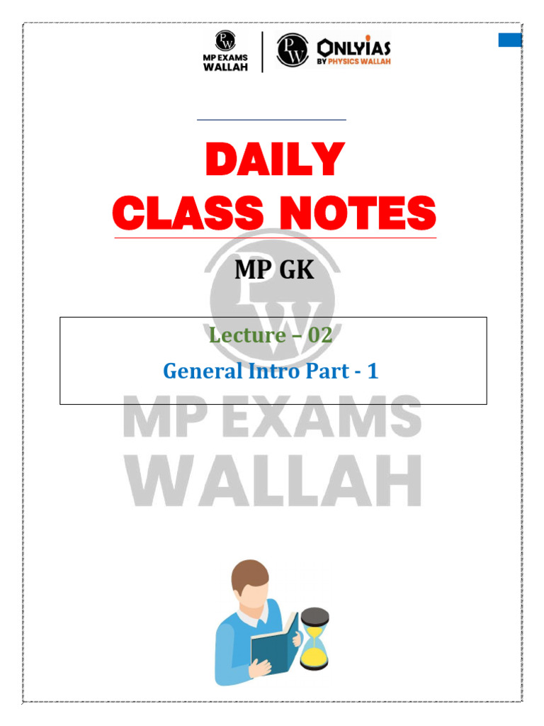 6733144f944edd1fa76d5e00_##_MP GK 02 _ Daily Class Notes (English) | PDF