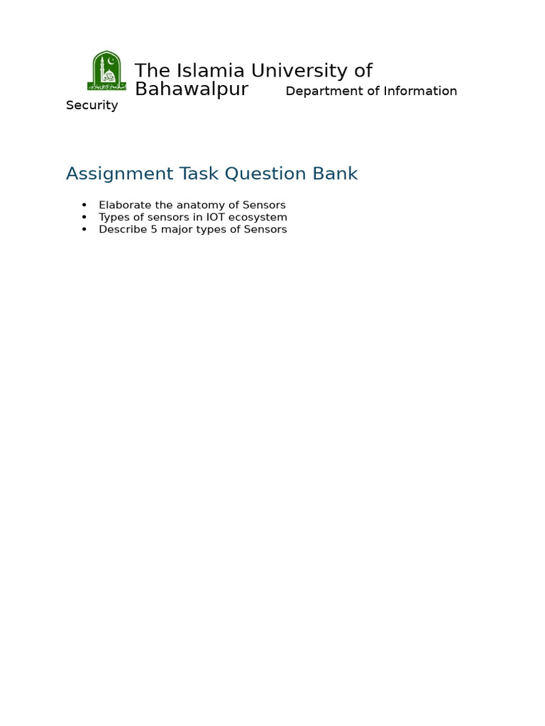 IOT Assignment | PDF