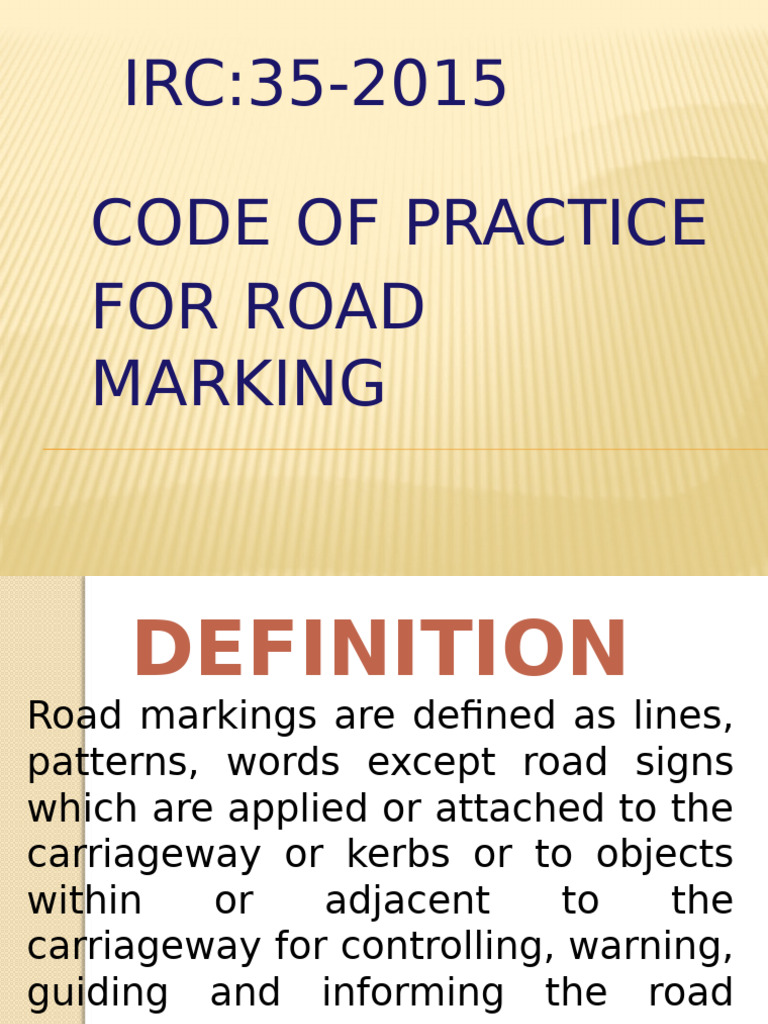 Code of Practice for Road Marking | PDF | Traffic | Intersection (Road)