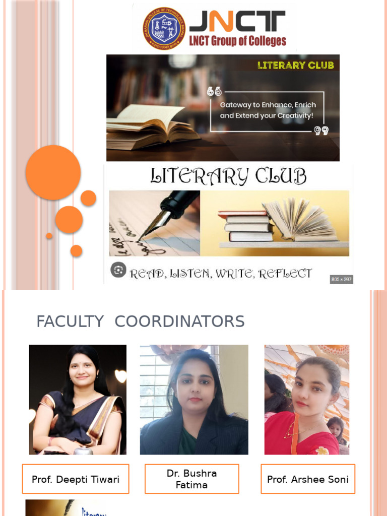 Literary Club Ppt | PDF