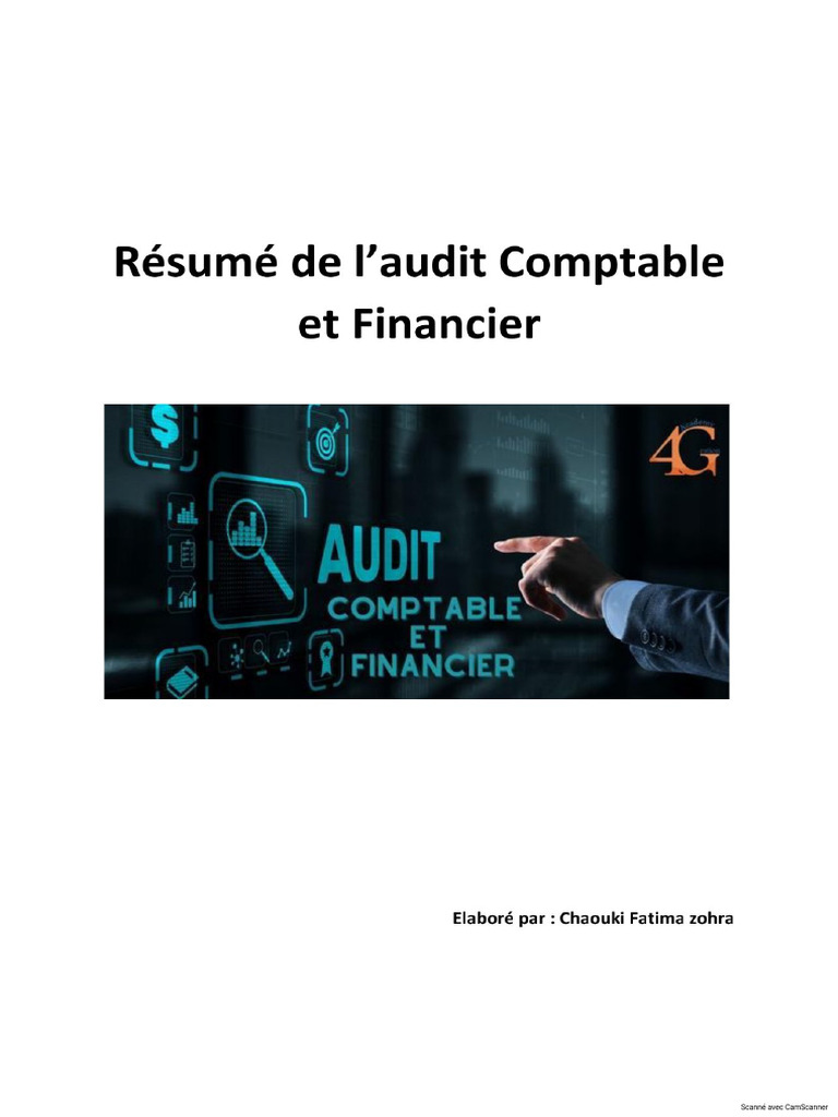 Résumé Audit Comptable Et Financier | PDF