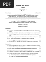 EE Physics Question Examples | PDF | Lift (Force) | Waves