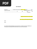 HRA - Rent Receipt Format-Actual and Future Declaration | PDF ...