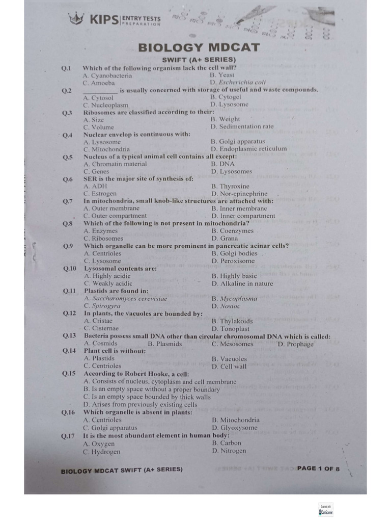 Kips Full Course Biology Swift | PDF