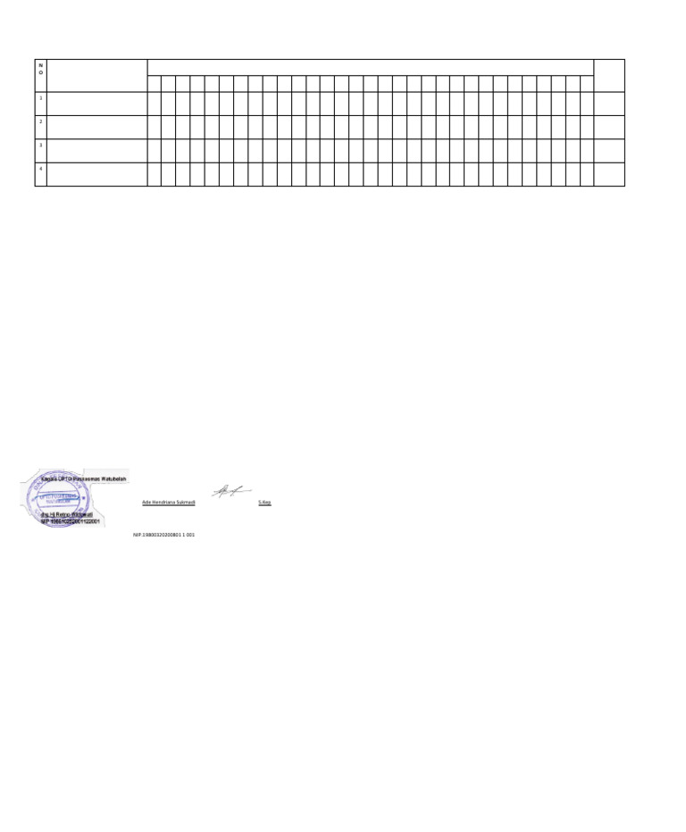 07 - FORMAT REKAP ASKEP - E-Kinerja 2024 | PDF
