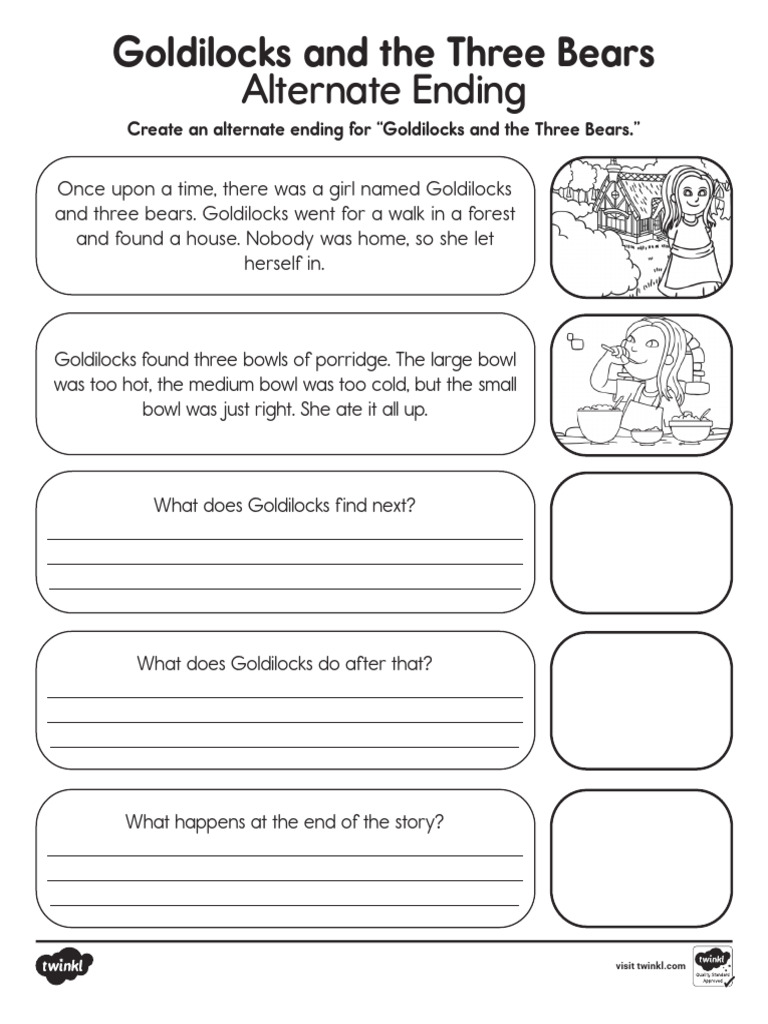 Alternate Ending for Goldilocks Story | PDF