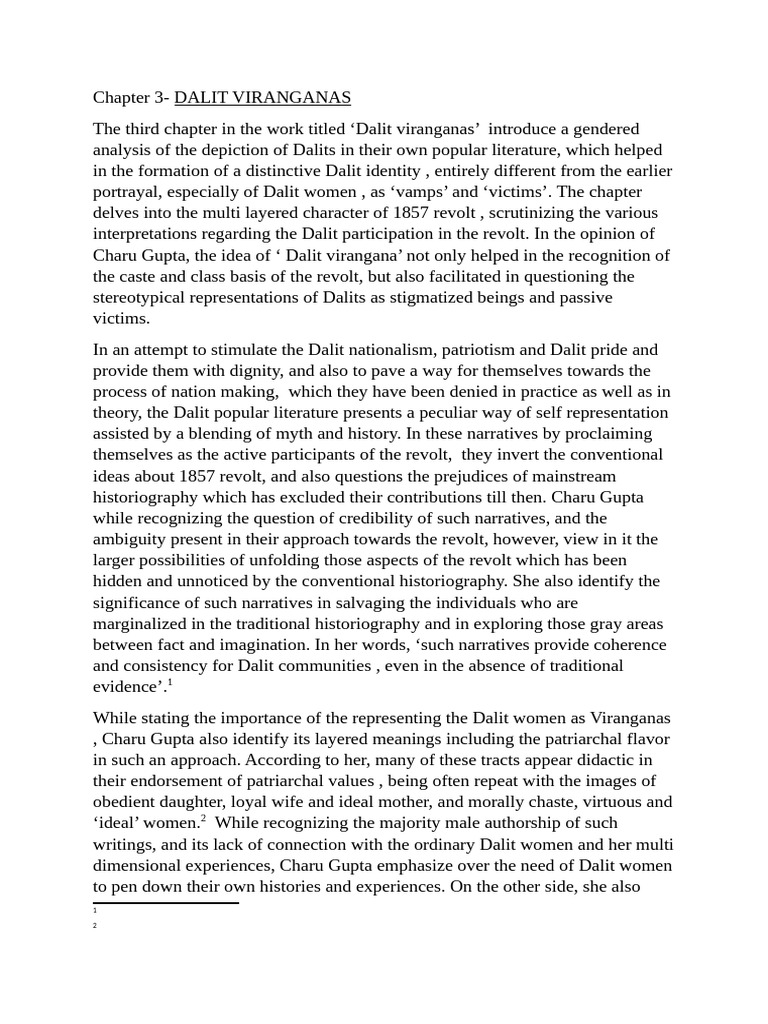 Dalit Viranganas-Chp3-Charu Gupta | PDF | Narrative | Social Psychology