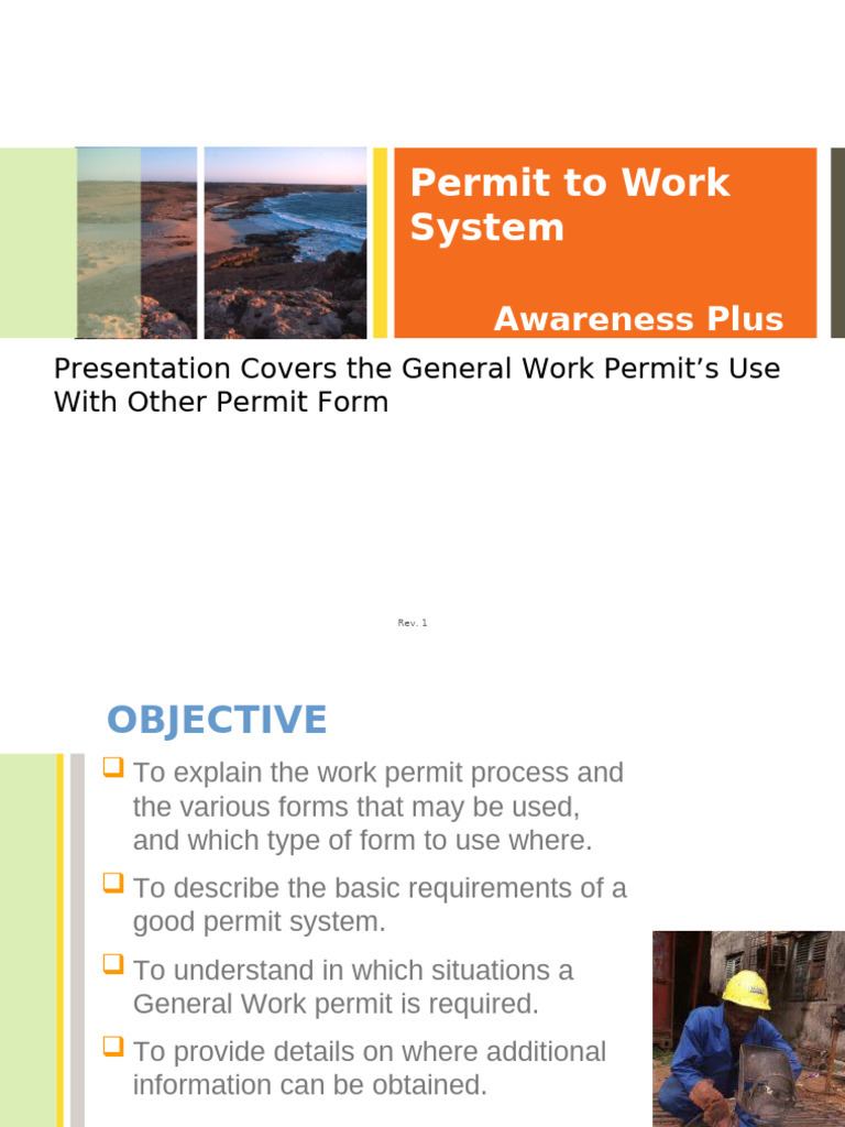 APGeneral Work Permit SWP | PDF | Safety | Occupational Safety And Health