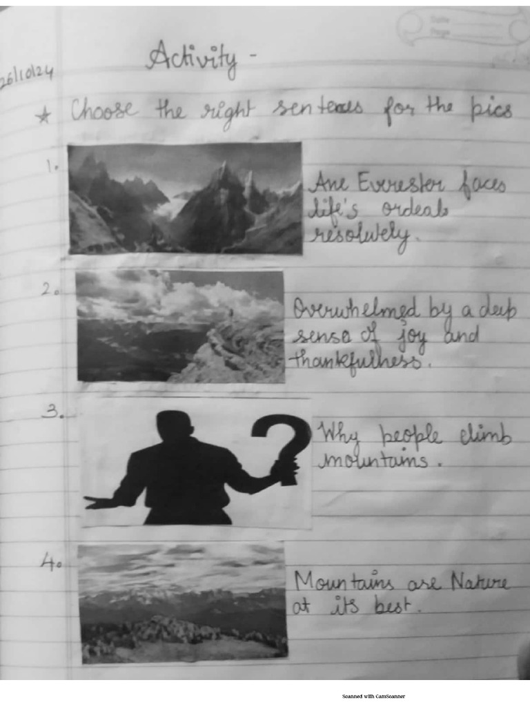 English Activity (The Summit Within) | PDF