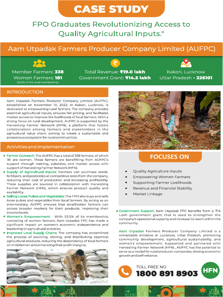 FPO Aam Utpadak | PDF