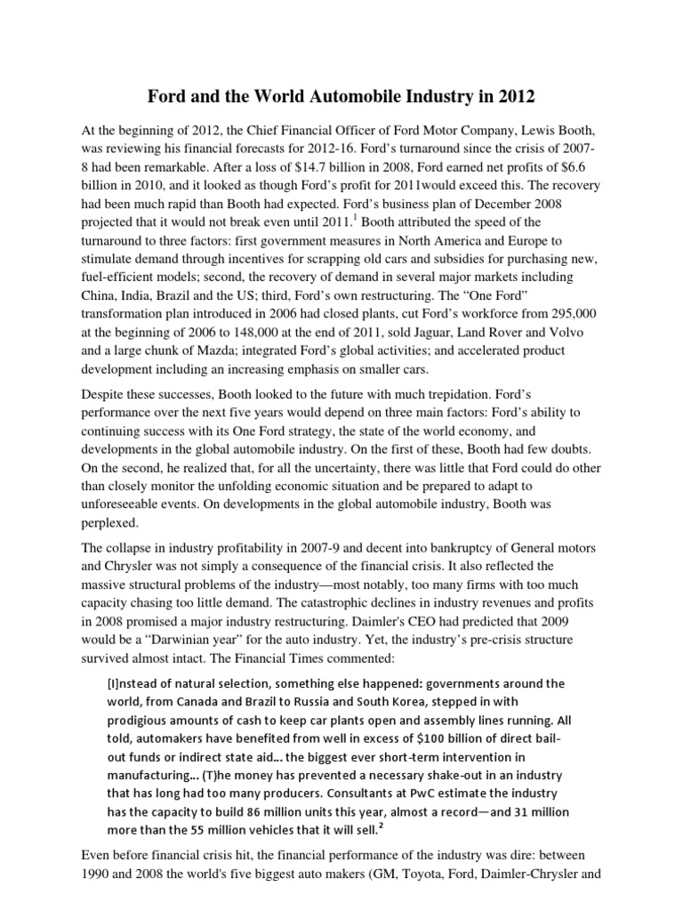 Ford Performance | PDF | Ford Motor Company | Car