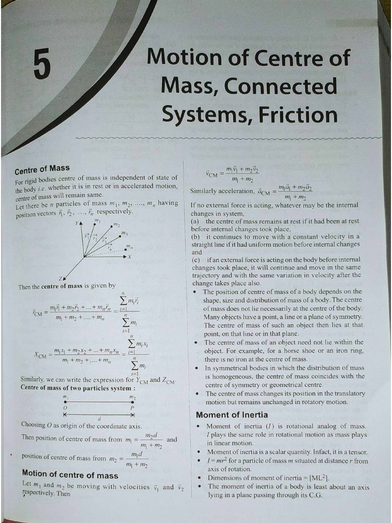 5.motion Mass Friction | PDF