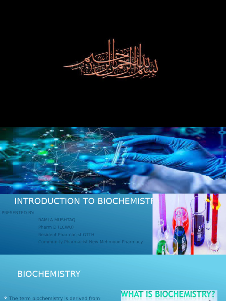 Introduction To Biochemistry | PDF