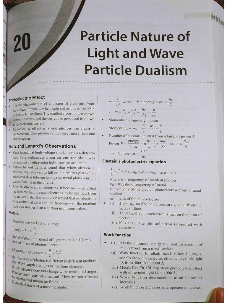 (Q+S) Particle Nature of Light and Waves | PDF