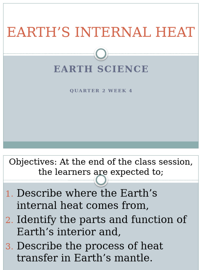 2 - Earths Internal Heat | PDF | Earth | Planetary Core