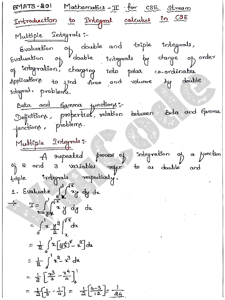 @vtucode - in BMATS201 Module 1 Written 2022 Scheme | PDF