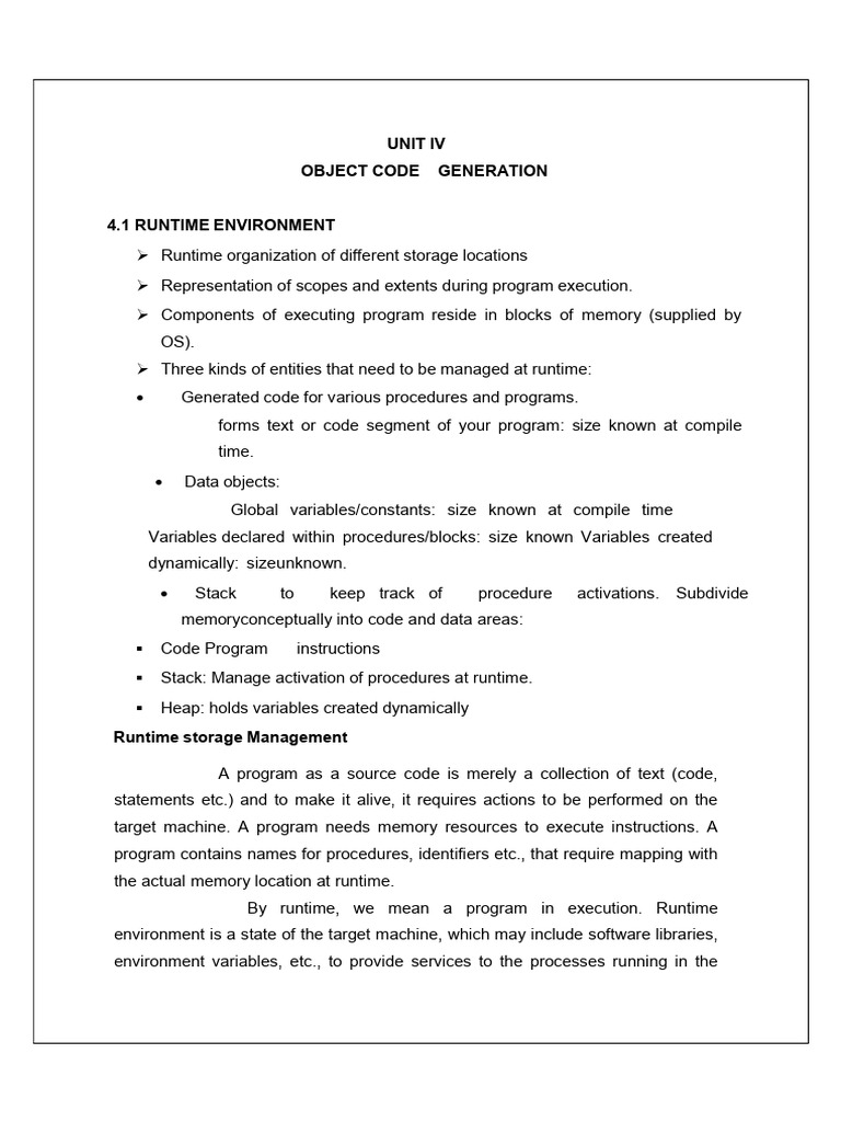 unit 4 | PDF | Parameter (Computer Programming) | Random Access Memory