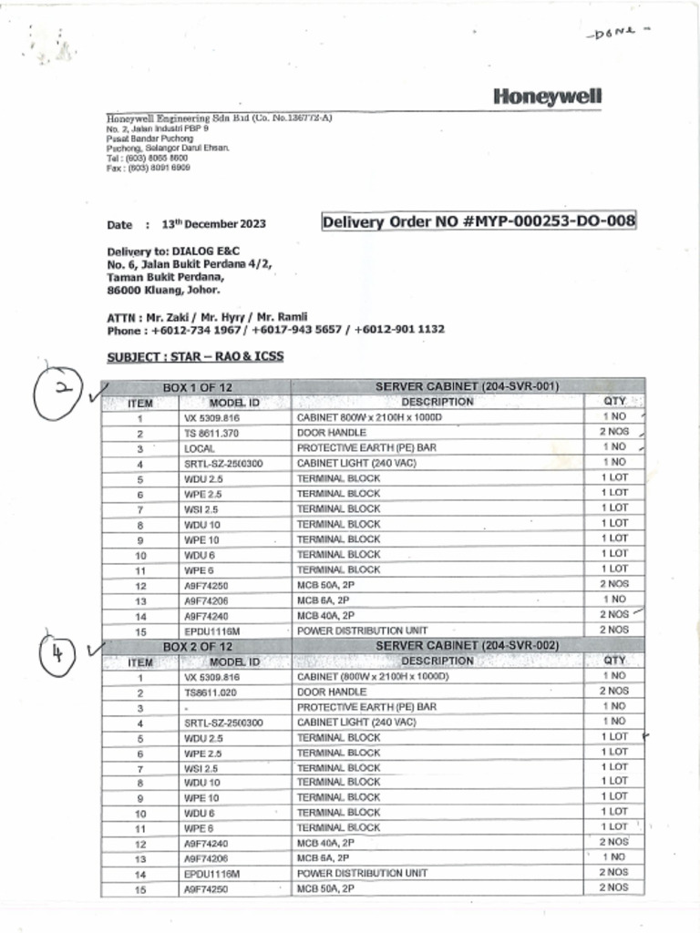 Do Aux Panel Rao-Icss - Honeywell | PDF