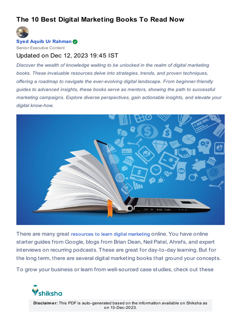 Digital Marketing Books | PDF | Digital Marketing | Marketing