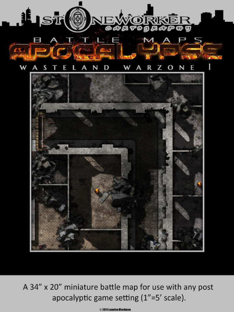 Battlemaps APOCALYPSE 23 Wasteland Warzone 01 FC SQ 01 | PDF
