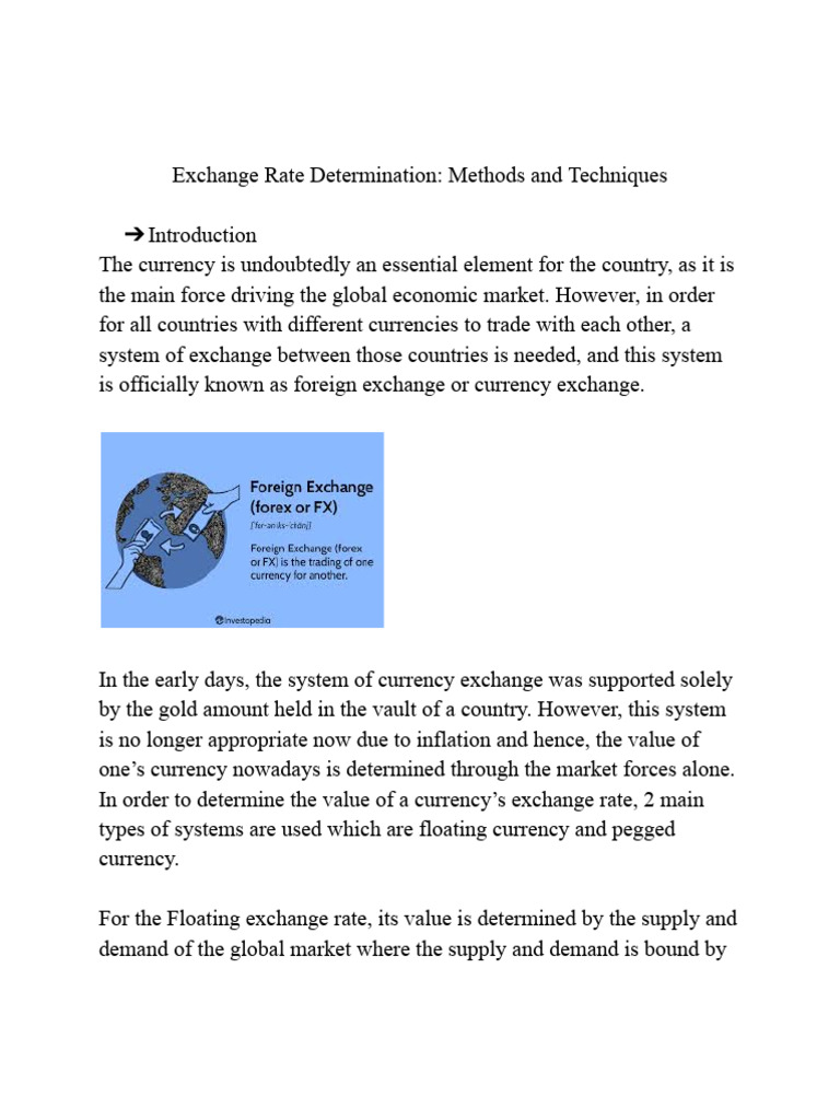 Exchange Rate Determination | PDF | Exchange Rate | Foreign Exchange Market