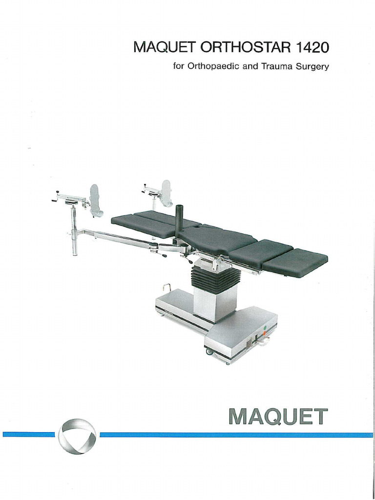 Maquet Orthostar 1420 | PDF