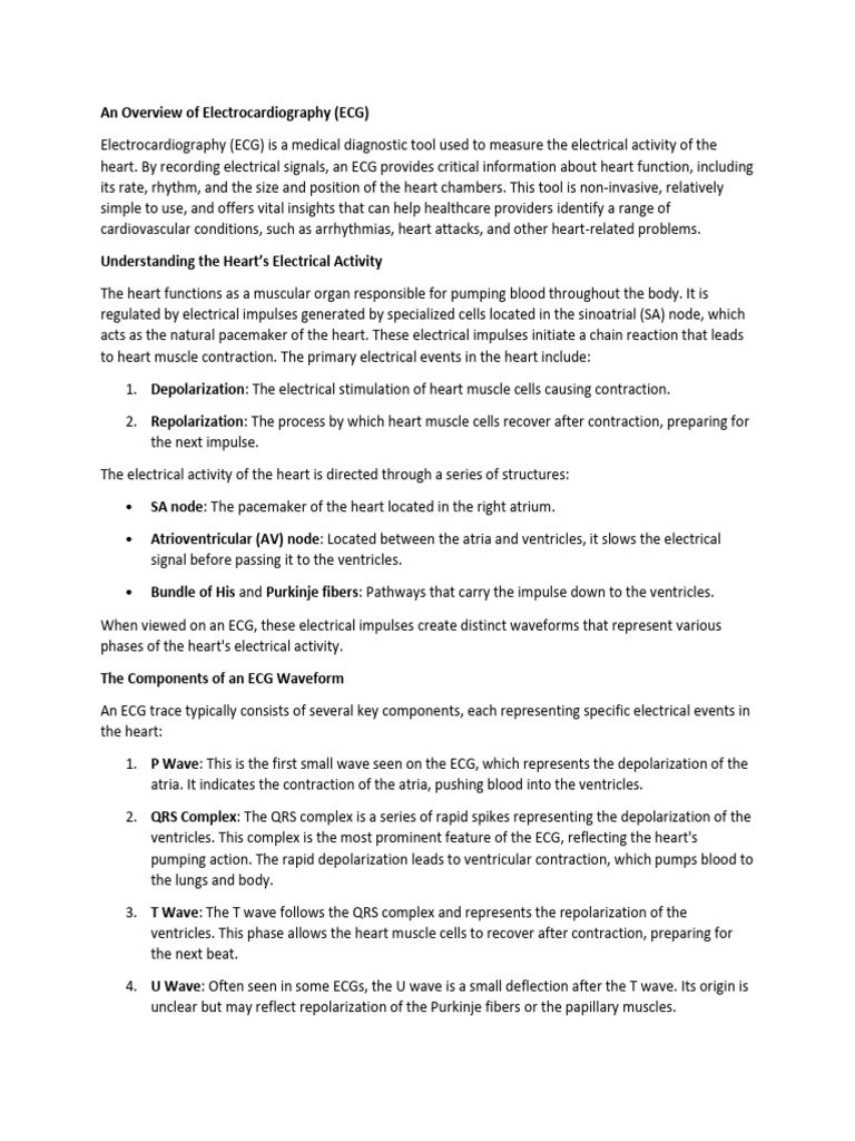 ECG | PDF | Electrocardiography | Heart