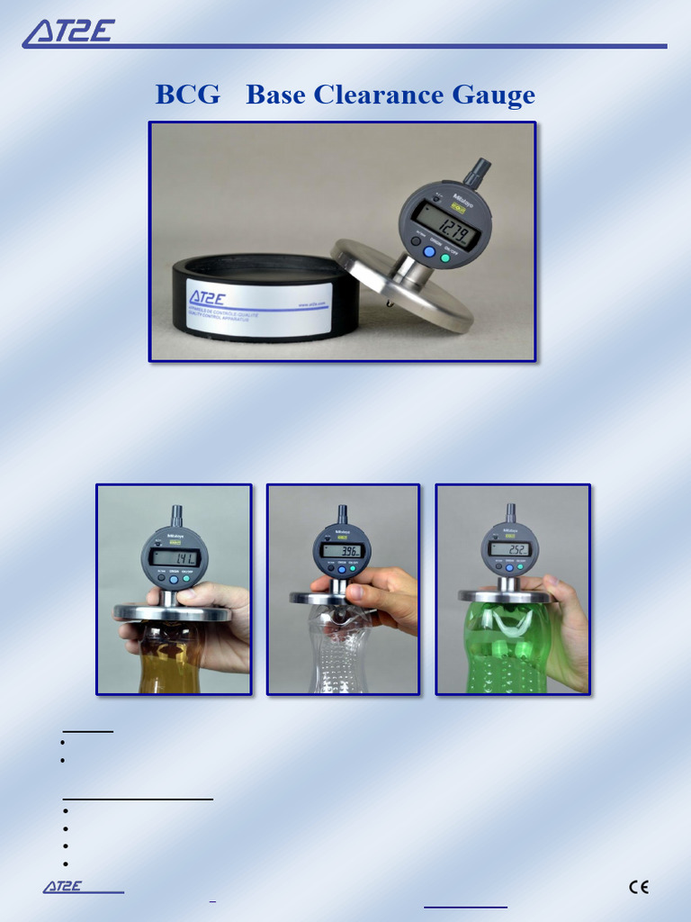 Base Clearance Gauge for PET Bottles | PDF