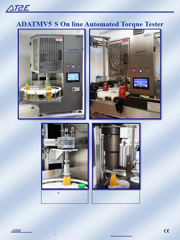 ADATMV5-S On Line Automated Torque Tester | PDF | Calibration | Metrology