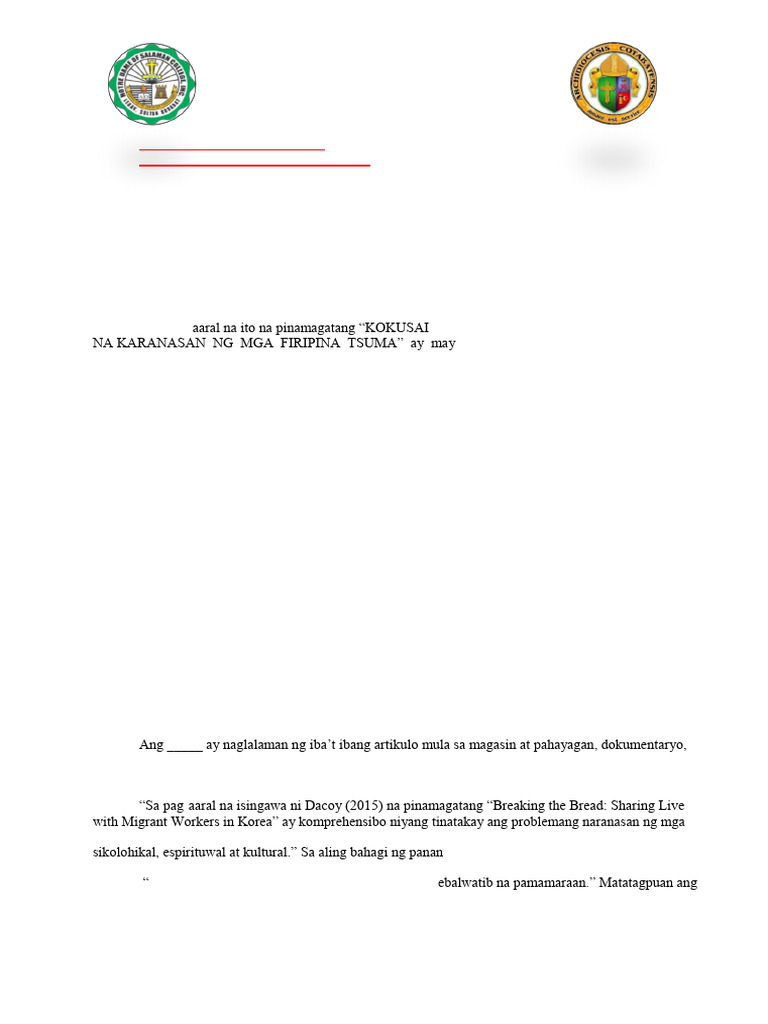 FIL 109 - Pananaliksik Final Exam With Answers Key | PDF