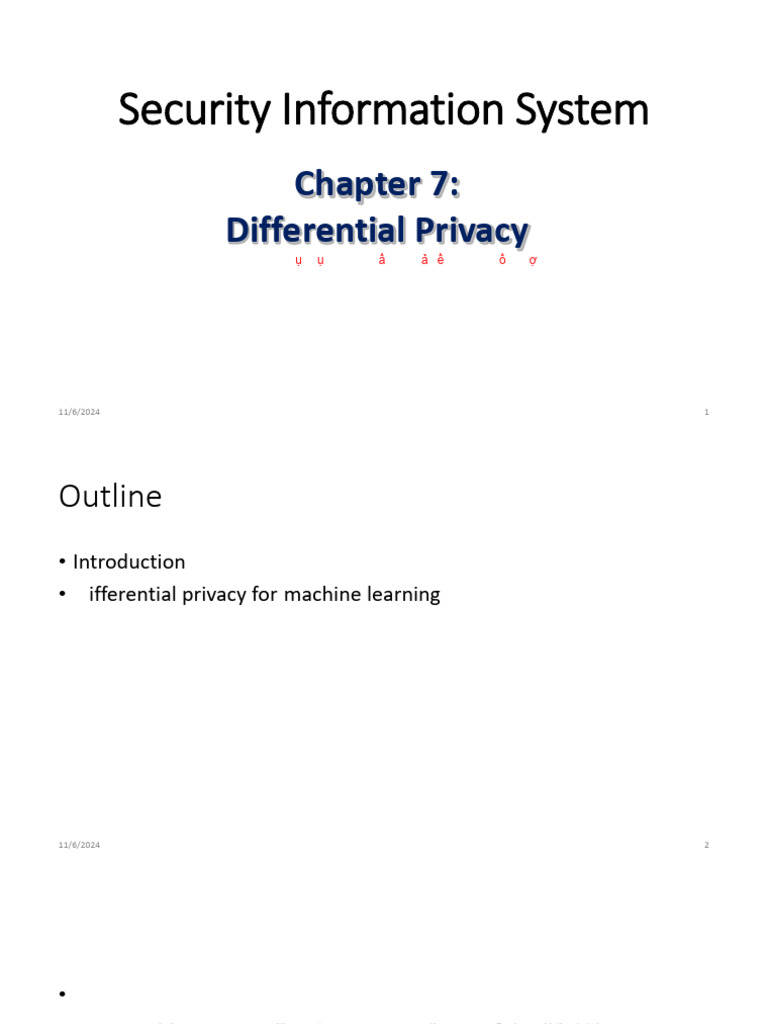 Differential Privacy in Machine Learning | PDF | Machine Learning ...