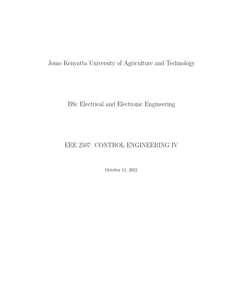 Muhia | PDF | Control Theory | Applied Mathematics