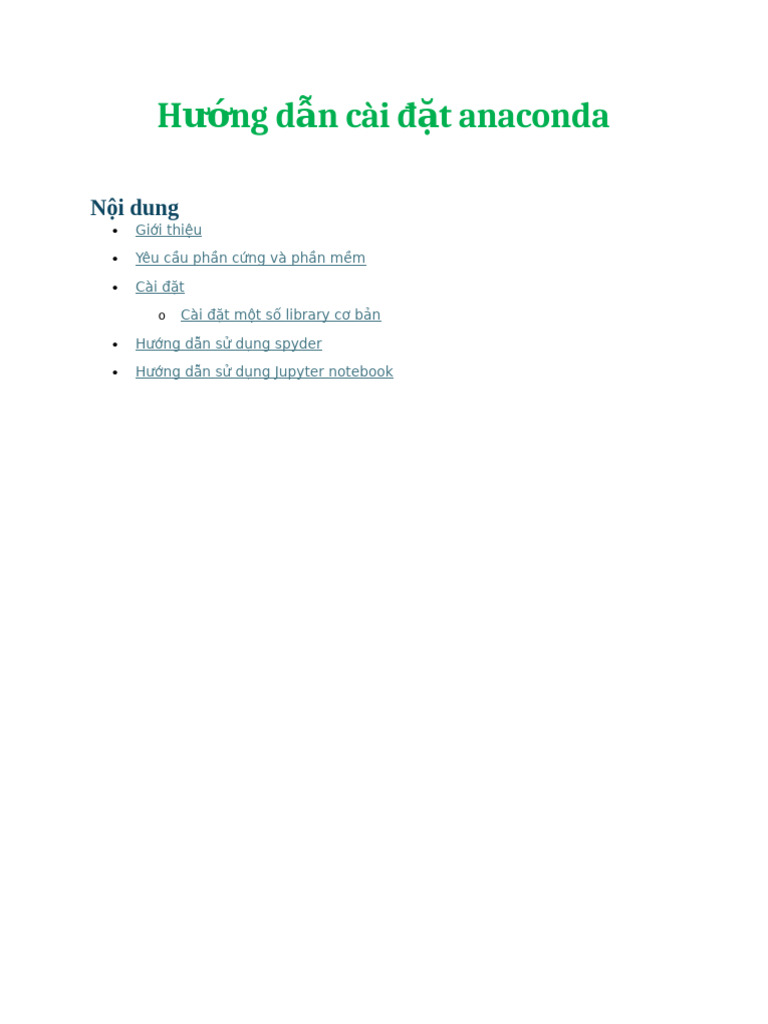 Setup Anaconda | PDF