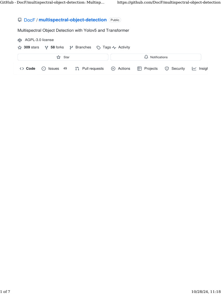 Github Docf Multispectral Object Detection Multispectral Object Detection With Yolov5 And