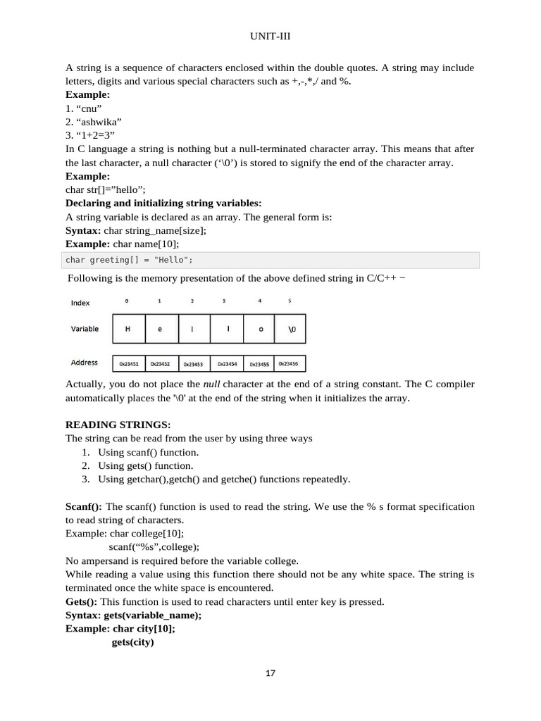 string | PDF | String (Computer Science) | C (Programming Language) string | PDF | String (Computer Science) | C (Programming Language)