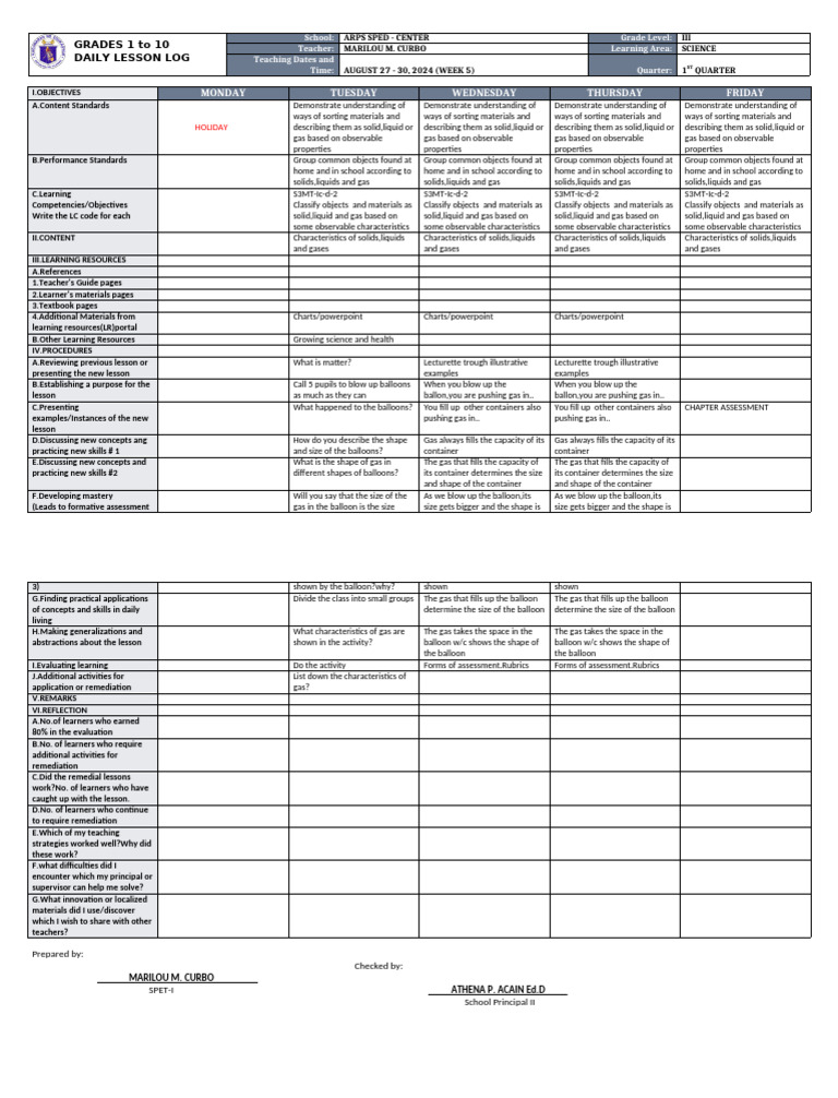DLL_SCIENCE 3_Q1_W5 | PDF | Cognitive Science | Cognition