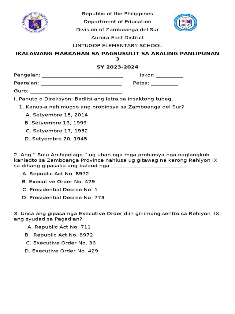 Ar - Pan TQ Q2 | PDF