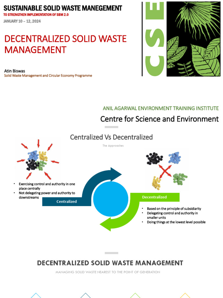 Atin - Decentralized Waste Management January 2024 | PDF | Waste ...