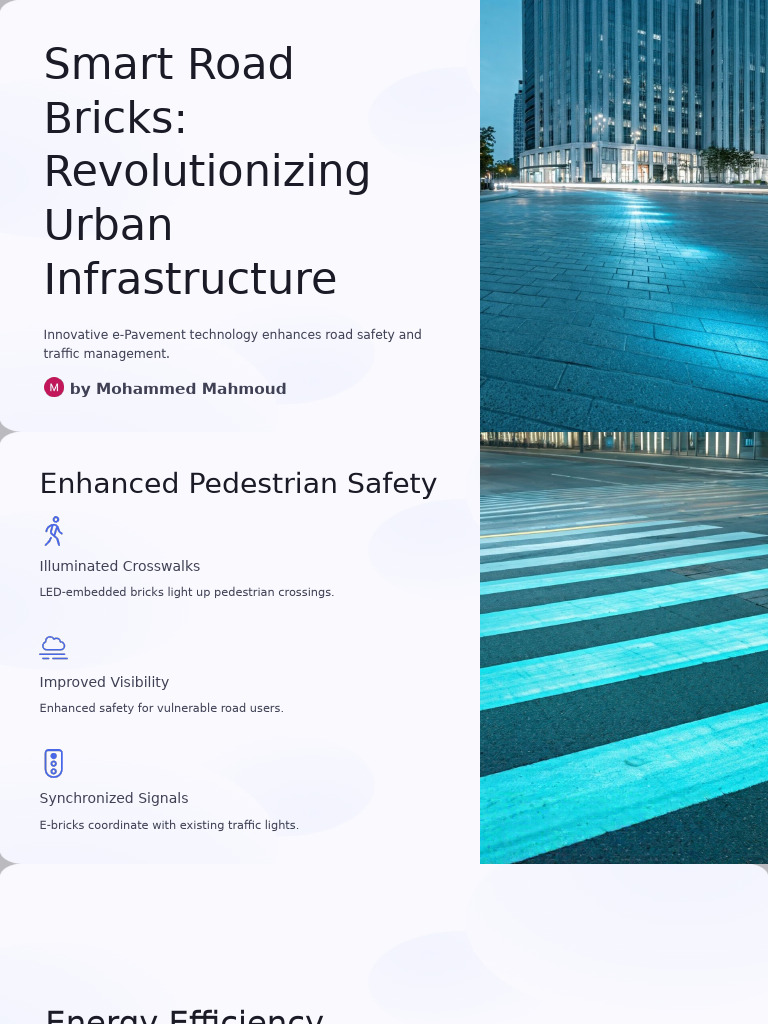 Smart Road Bricks Revolutionizing Urban Infrastructure | PDF
