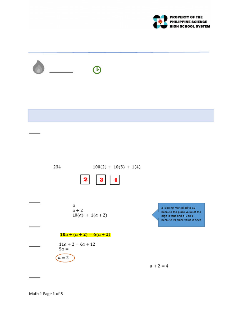 SLG - M1 - 5.5.3 LEOV Select Appropriate Algebraic Notation Dalisay Llanura | PDF | Mathematical ...