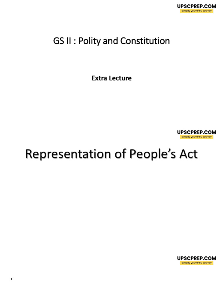Indian Polity and Constitution _ Extra Lecture | PDF | Electoral District | Bill (Law)