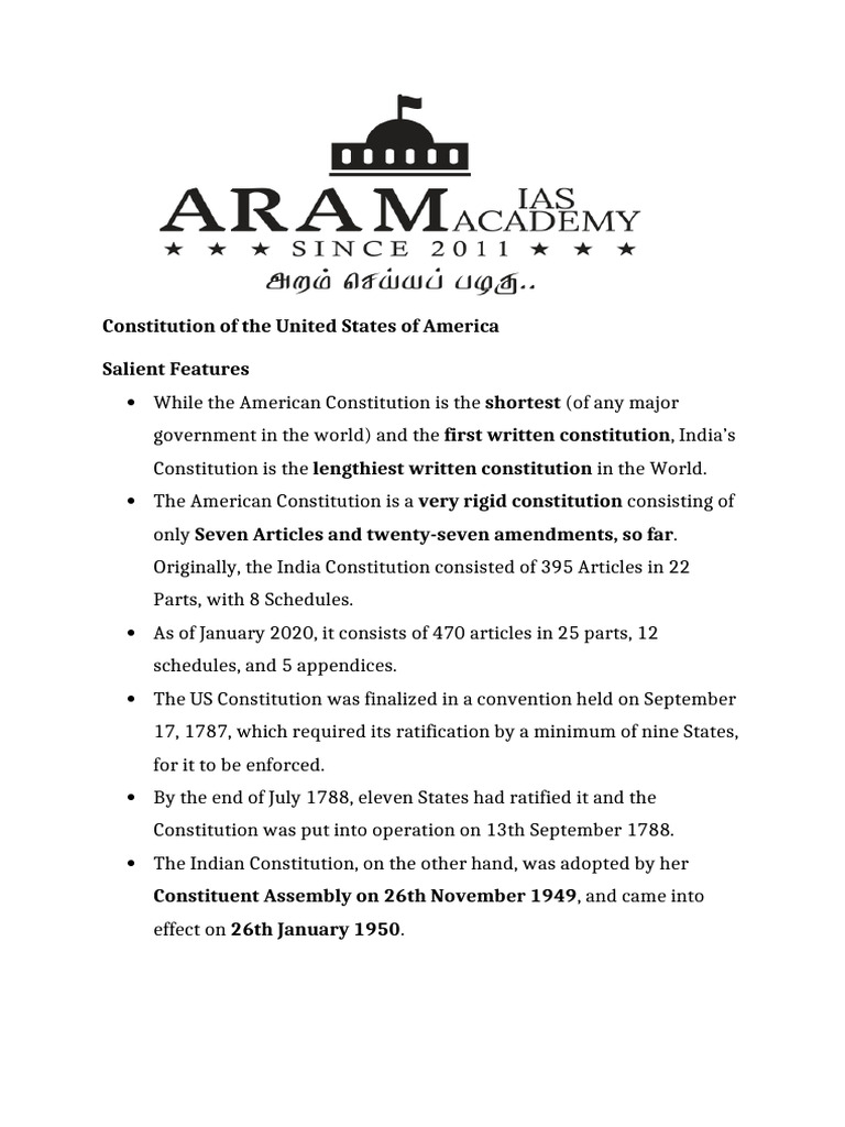 3. Constitution of the United States of America | PDF | Separation Of ...