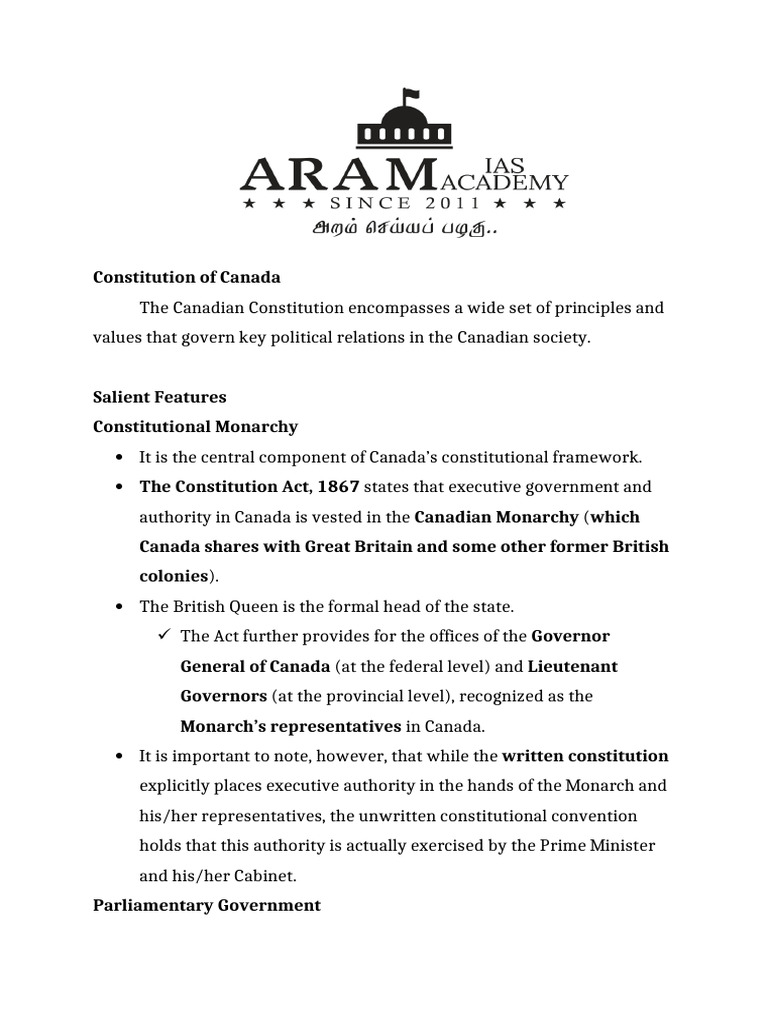 8. Constitution of Canada | PDF | Canada | Justice